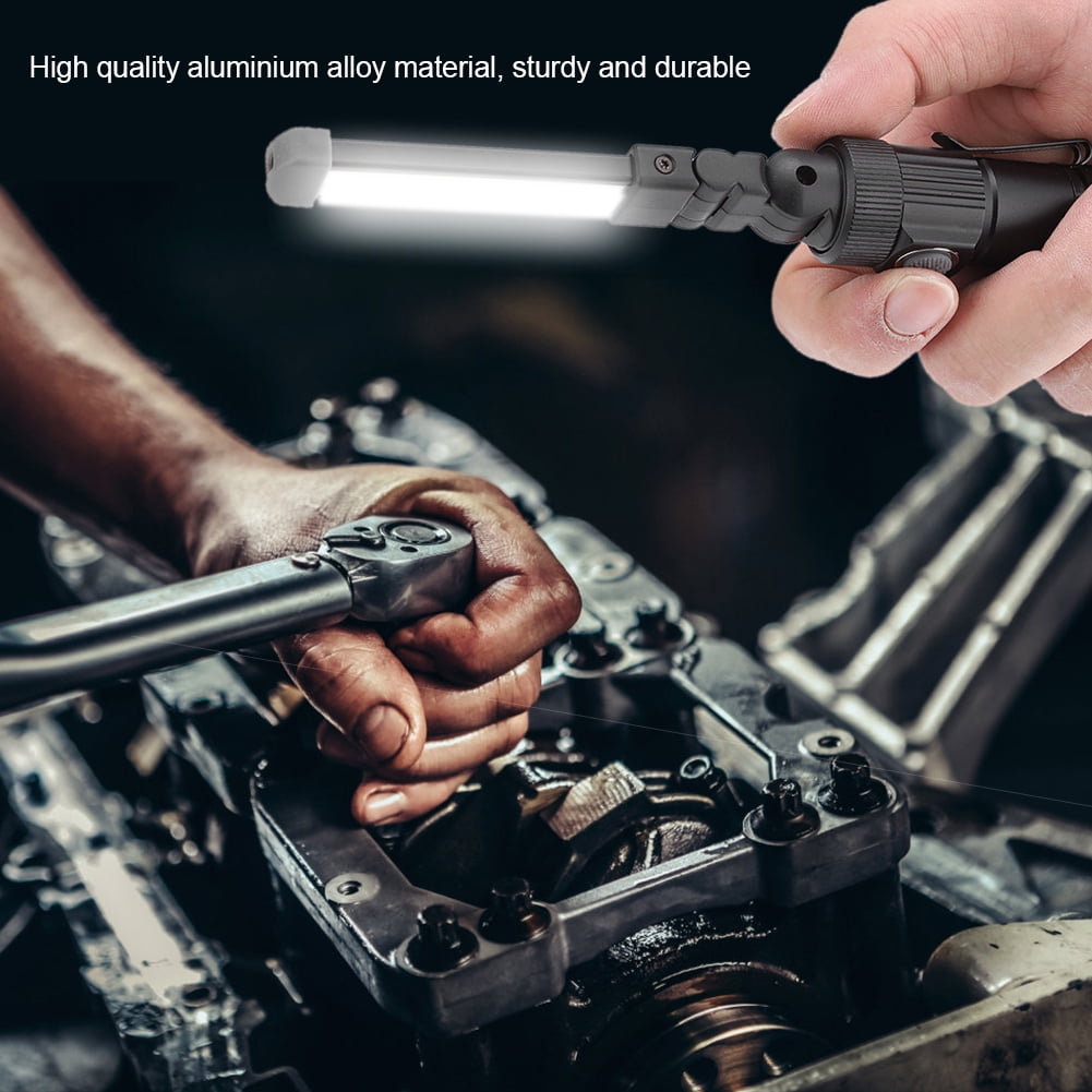 6W+1W USB Rechargeable COB LED Work Light With Magnetic Tail Portable ...