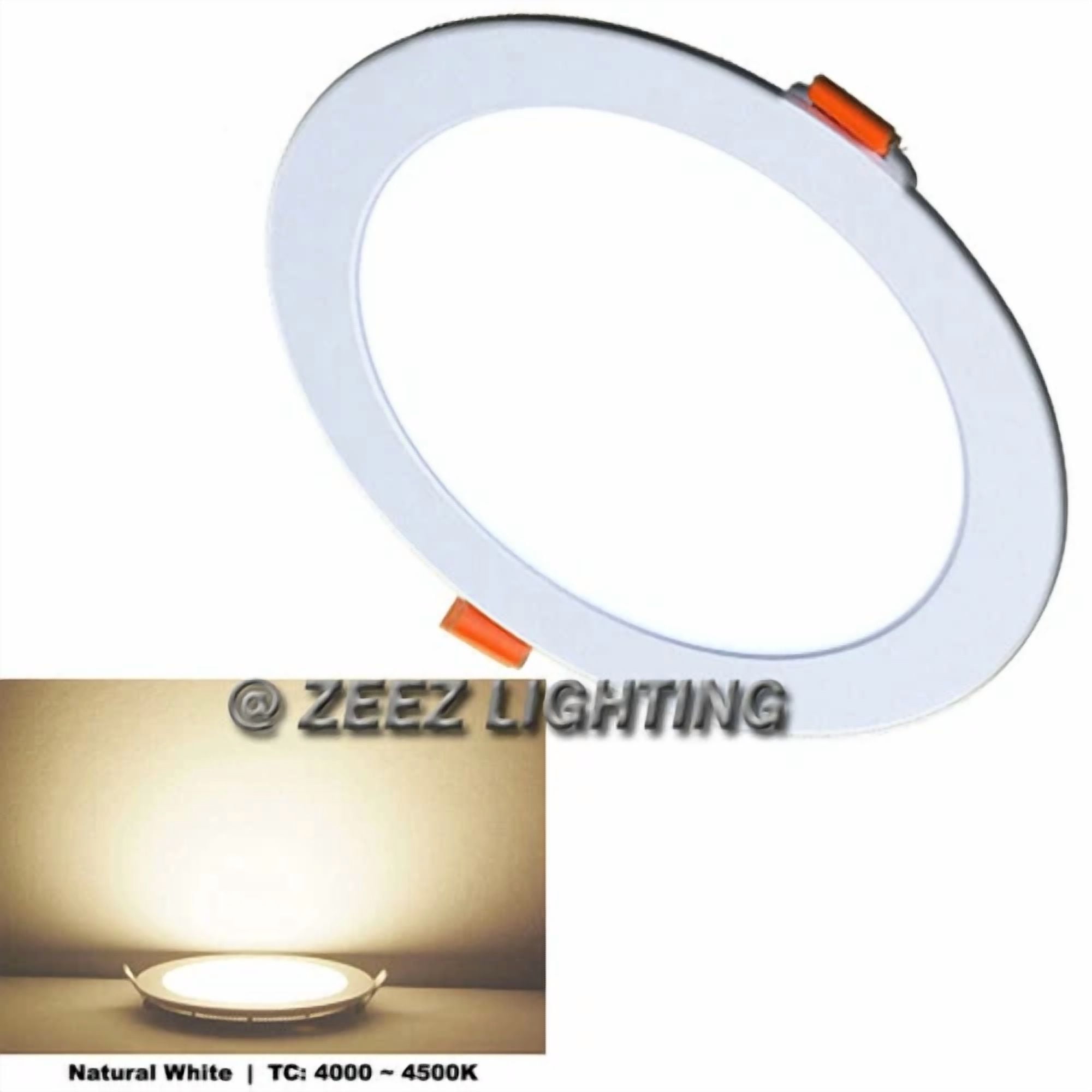 6W 4-Inch Round Natural White Led Recessed Ceiling Panel Light Slim ...