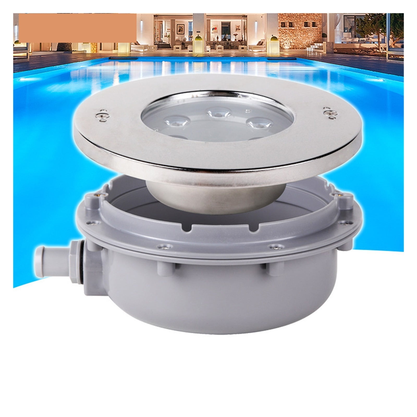 6W, 9W, 12W, 18W 316 Stainless Steel Recessed Pool Light Underwater ...