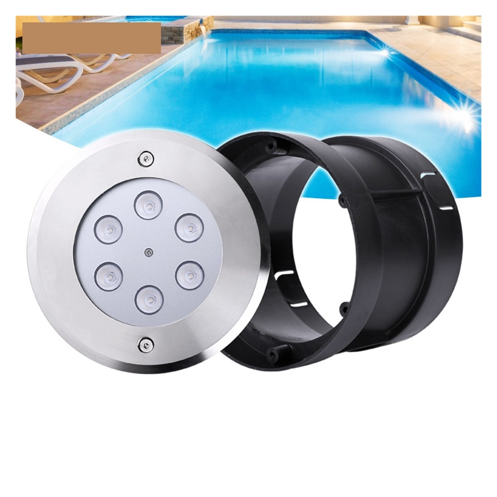 6W Embedded Underground Swimming Pool Light AC/DC24V Underwater Light ...