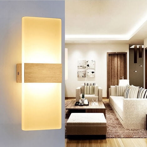 6W LED Wall Light Indoor Wall Lamp Acrylic Wall Lighting for Living ...