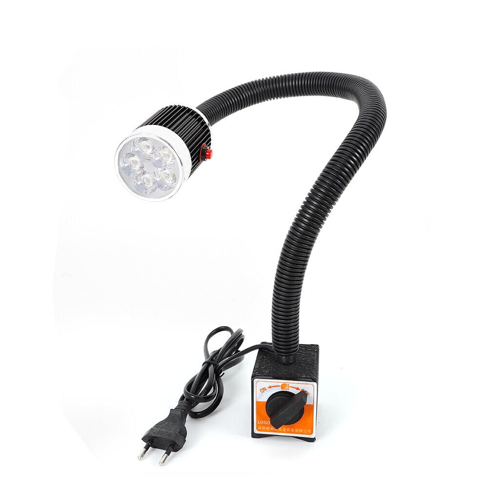 6W Magnetic Base Gooseneck Work Light CNC Machine Lathe LED Lamp 110V ...