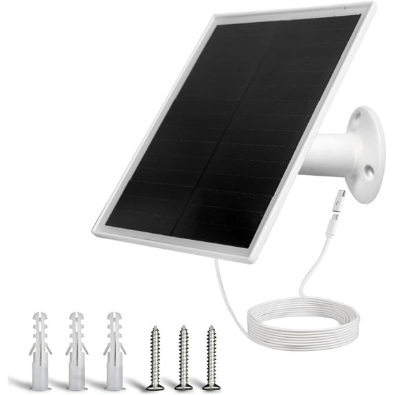 6W Solar Panel Charger, Solar Panel with Micro USB & USB-C Port for DC ...