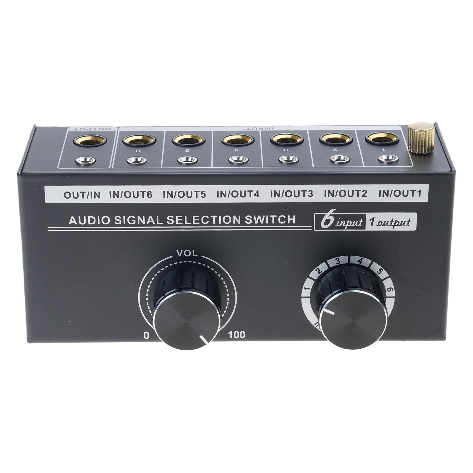 6Way 6.35mm/3.5mm Sound Switcher Sound Source Switcher With 6 Channel ...