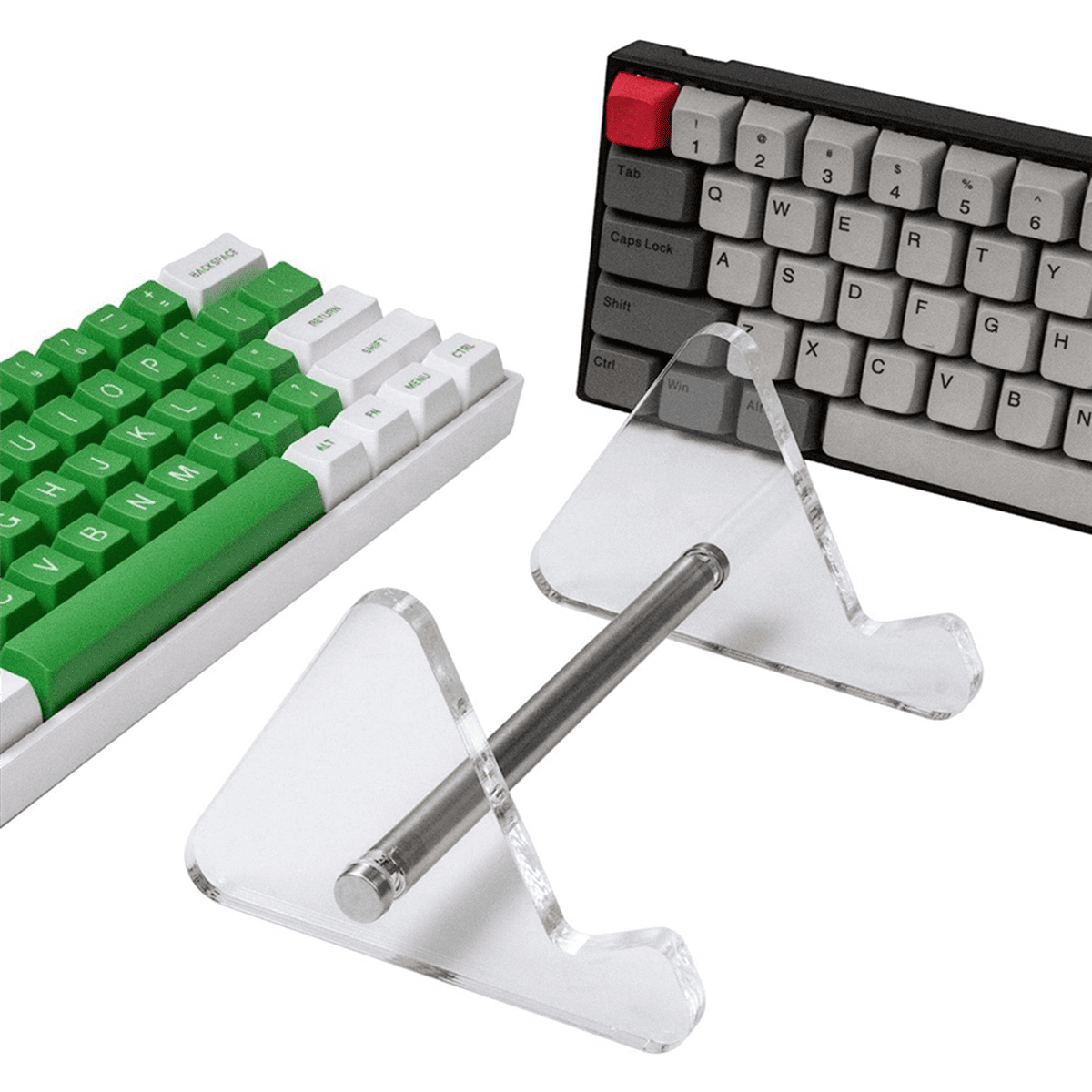 6X 1-Tier Acrylic Keyboard Display Stand Clear Mechanical Keyboard ...