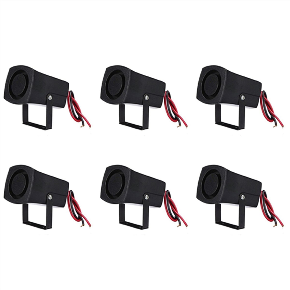 6X 12-24V 6Tones Car Police Fire Alarm Horn System Siren Speaker ...