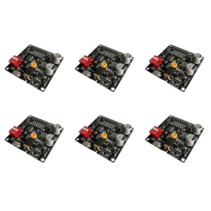 6X 12V/24V Voice Playback Module Serial Port Control Playback 10W/20W ...