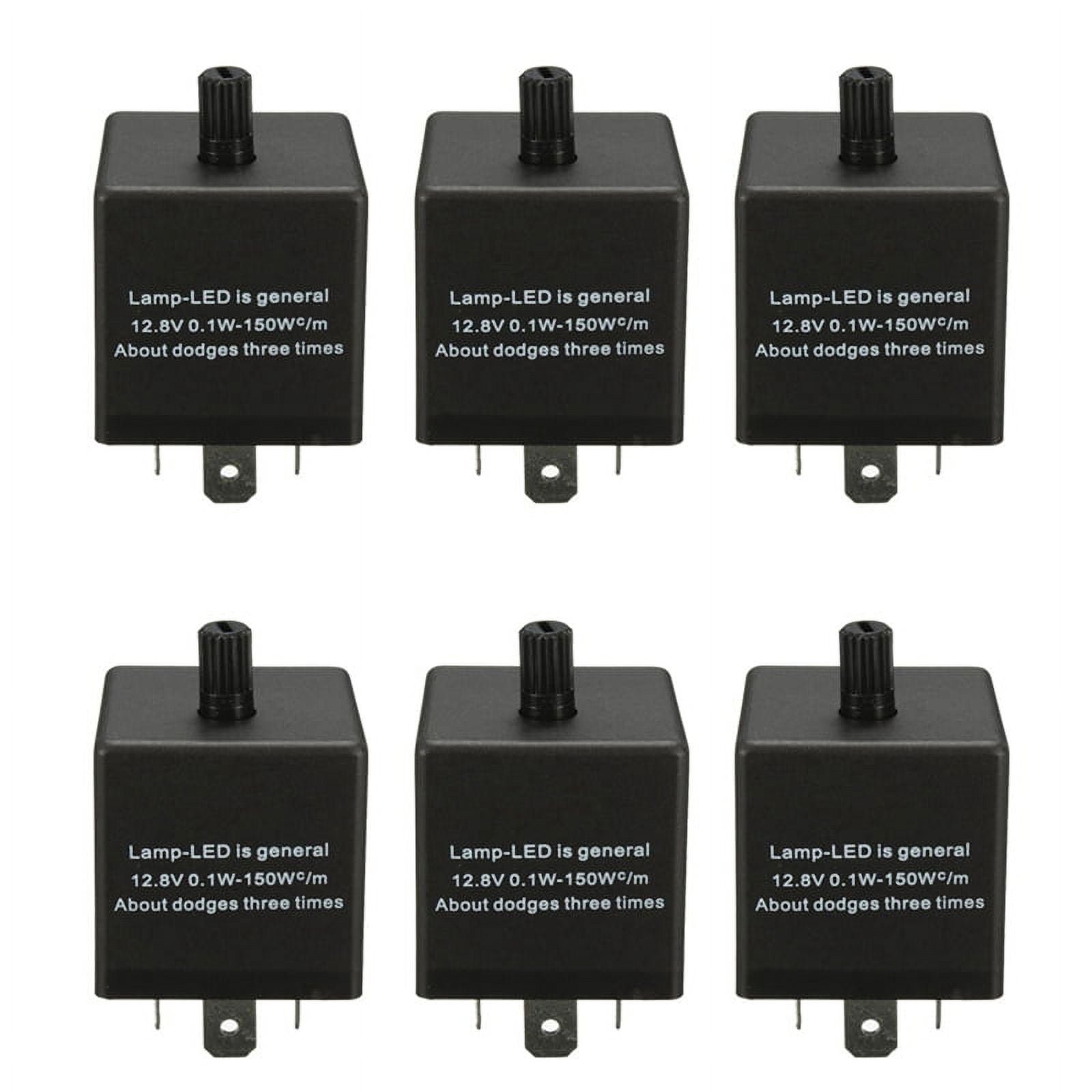 6X 12V 3 Pin LED Adjustable Car Flasher Flash Relay for Turn Signal ...