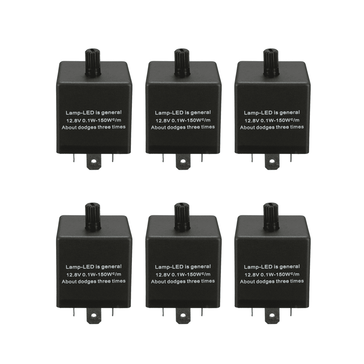 6X 12V 3 Pin LED Adjustable Car Flasher Flash Relay for Turn Signal ...