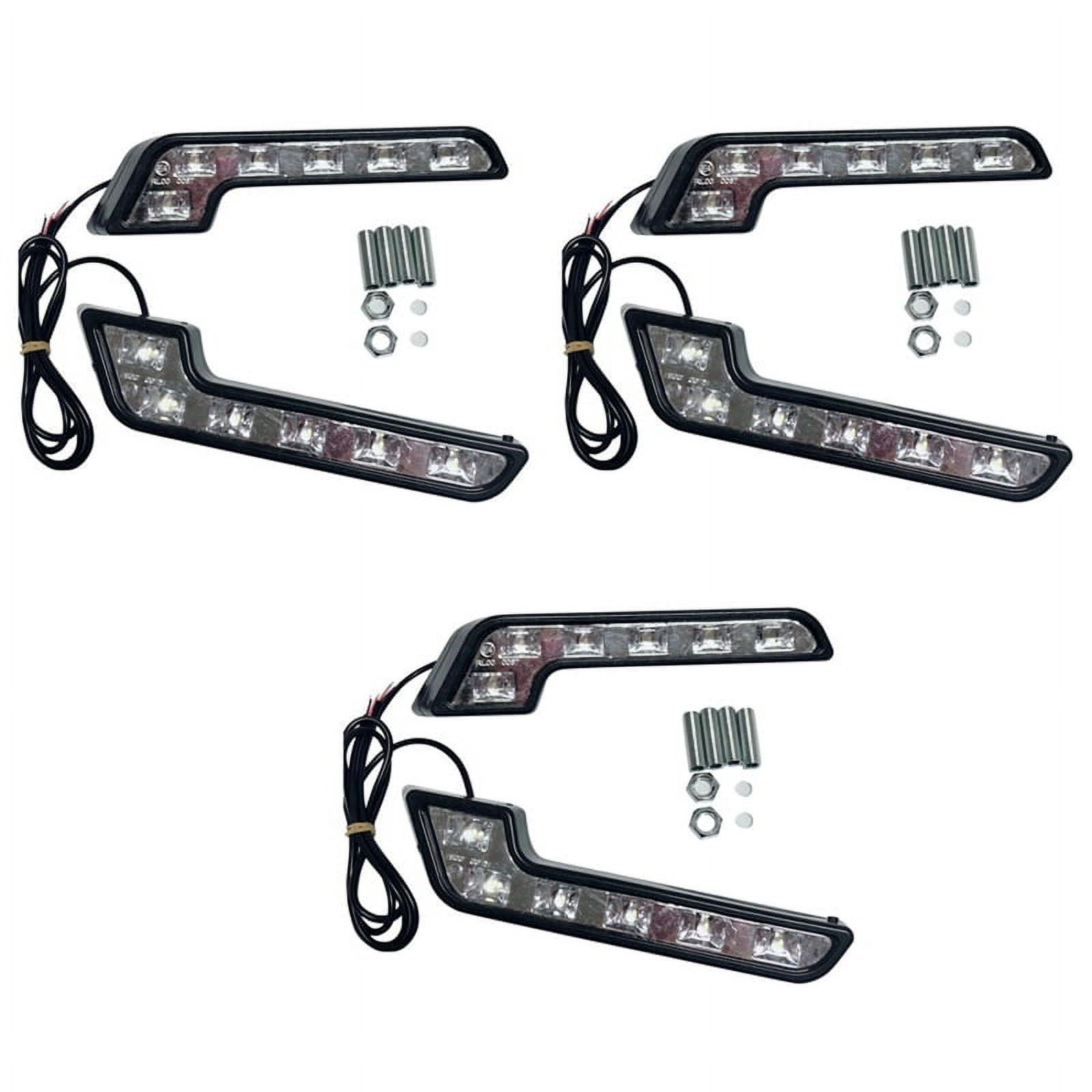 6X 12V Super Bright DRL LED Daytime Running Lights for Cars Auto ...