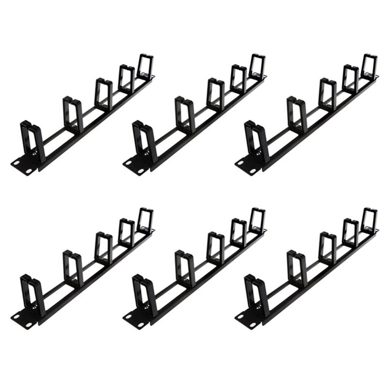 6X 19 Inch 1U Rack Cabinets Cable Management Network Organizer Hollow ...