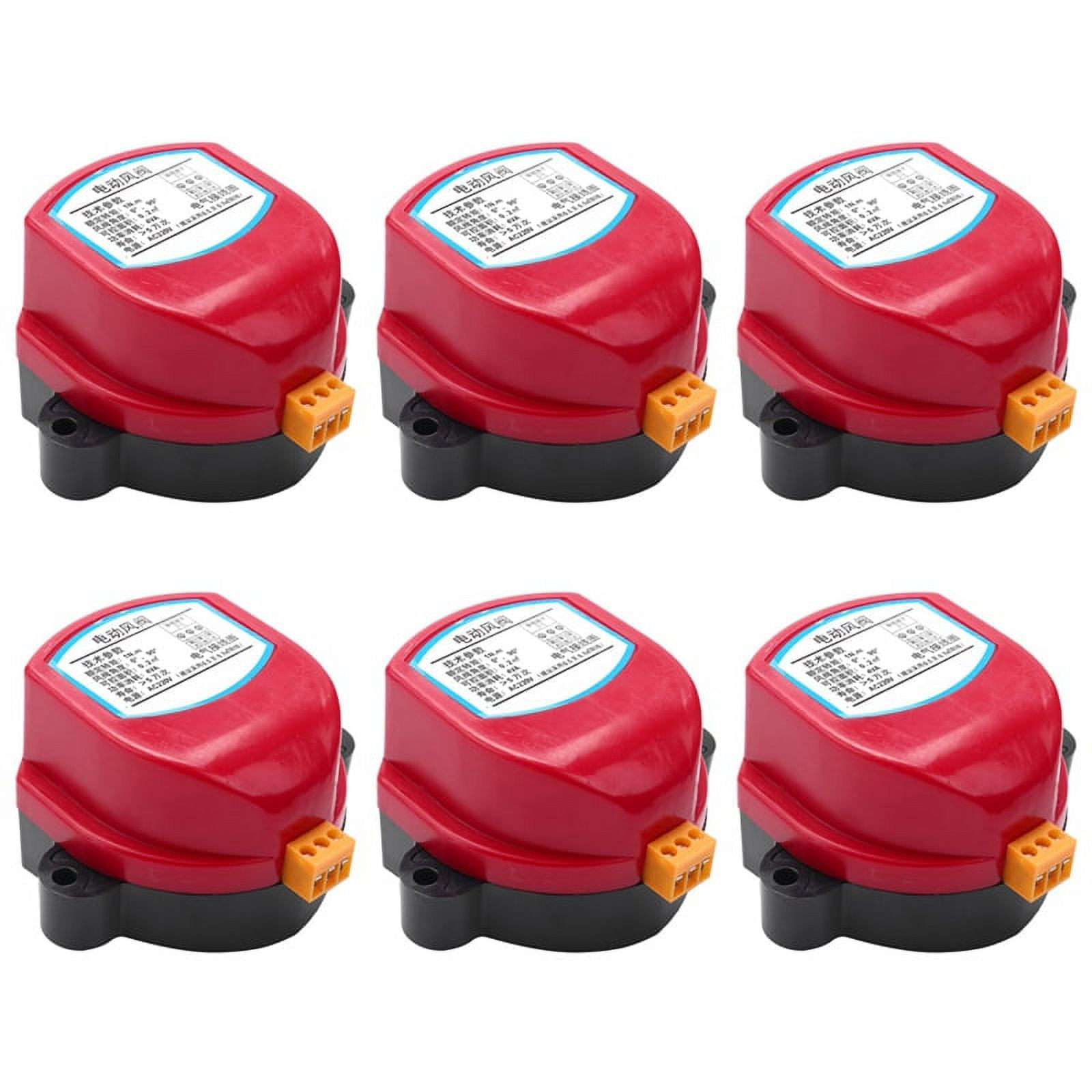 6X 220V Actuator for Air Damper Valve Electric Air Duct Motorized ...