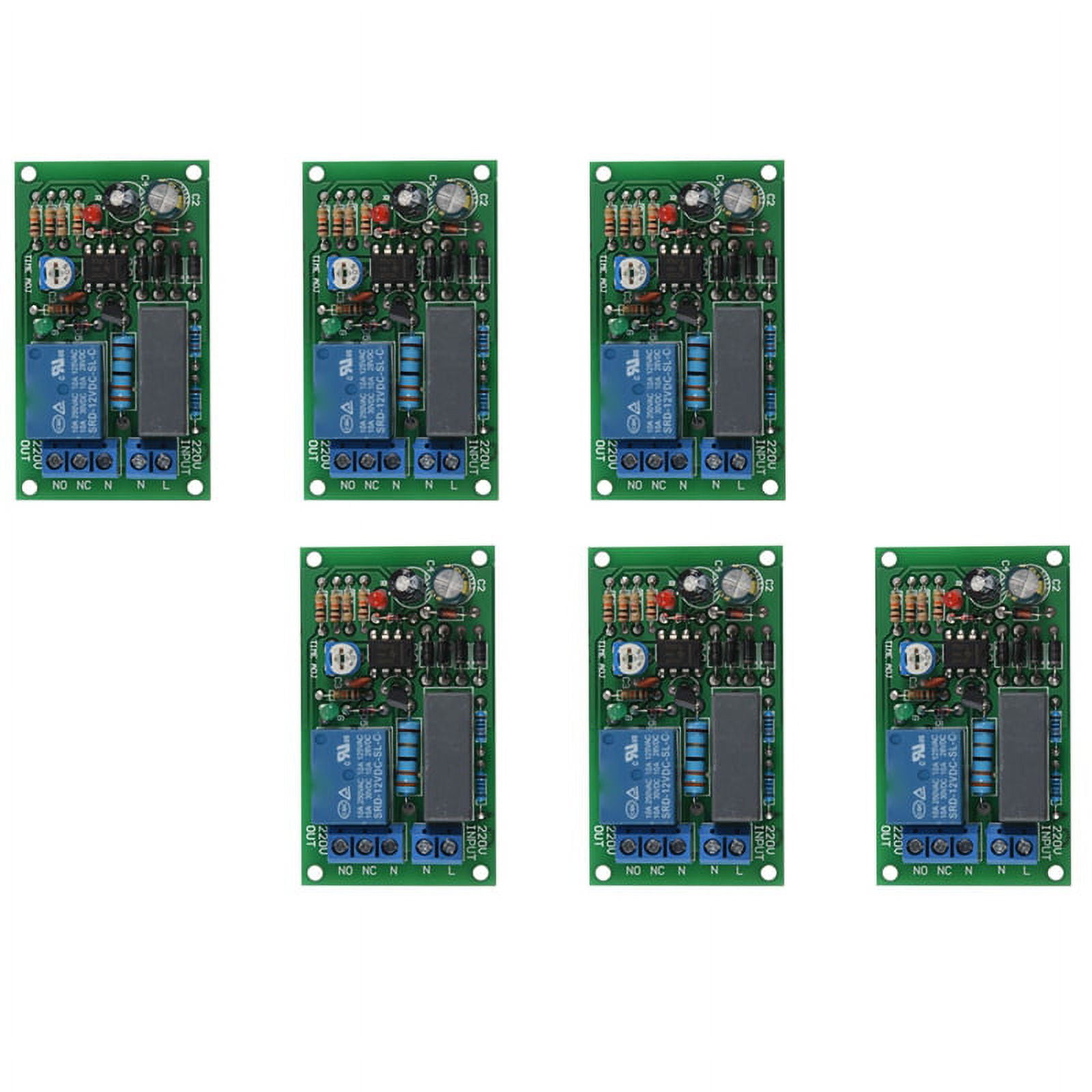 6X 220V Relay Board, Power On, Time Delay, Circuit Module, Corridor ...