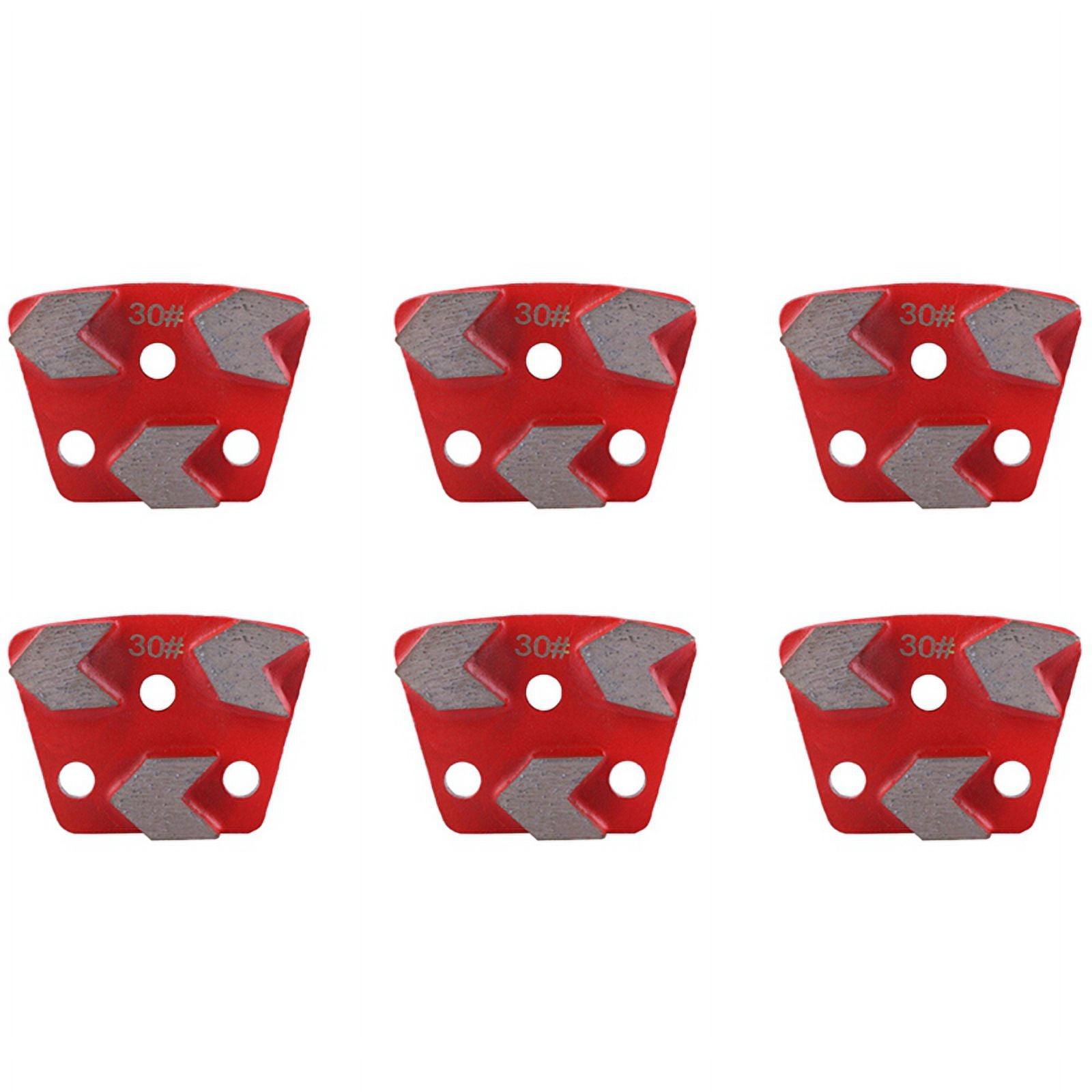 6X 30 Grit Metal Bond Scraper Trapezoid Diamond Floor Grinding Pad Disc ...