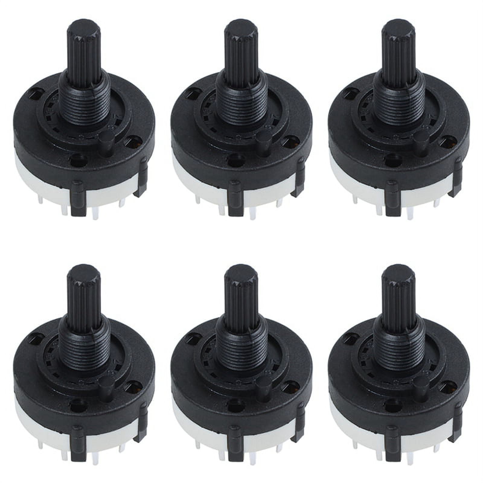 6X 3P4T 3 Pole 4 Position Single Band Rotary Switch W Knob - Walmart.com