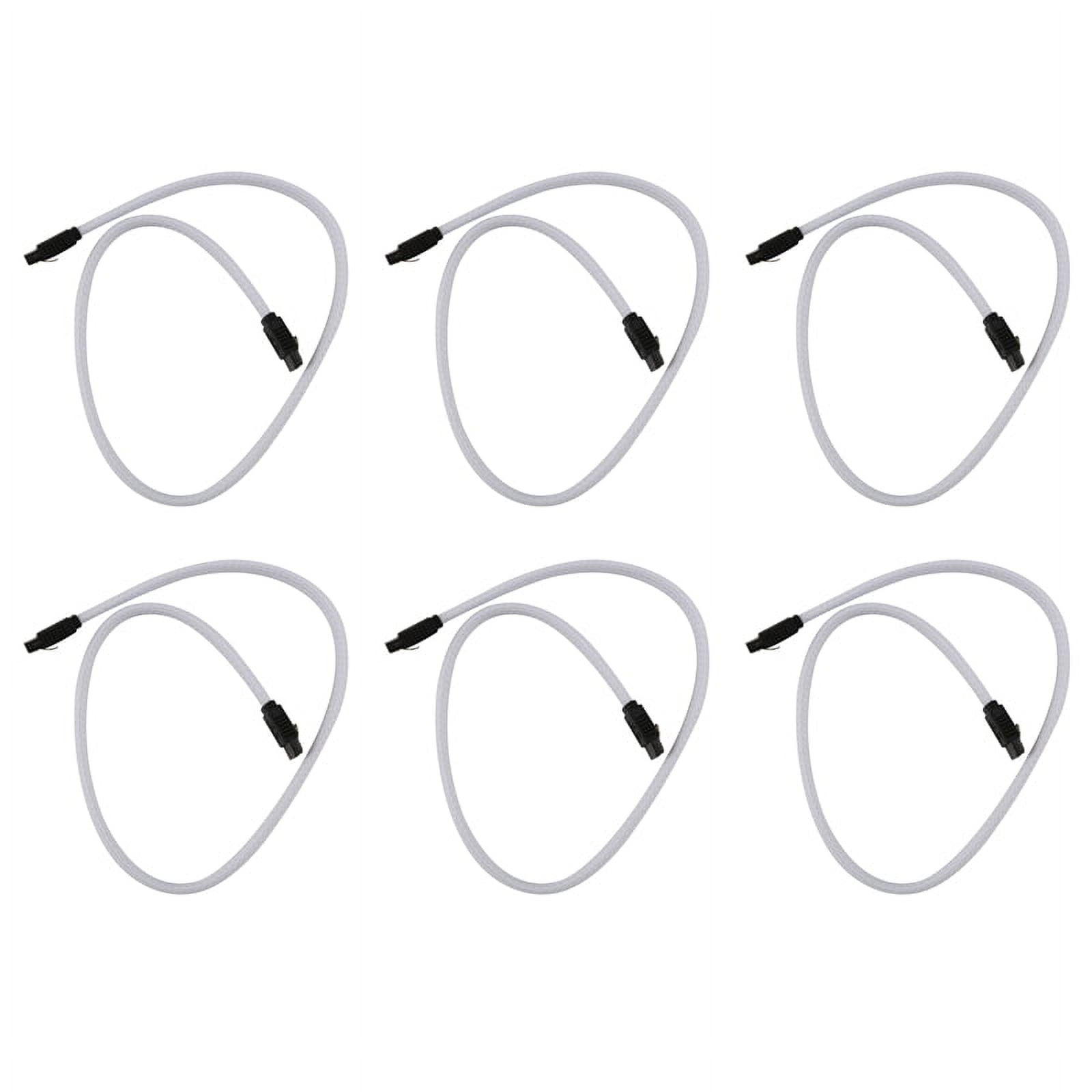 6X 50CM 3.0 III SATA3 7Pin Data Cable 6Gb/S SSD Cables HDD Hard Disk ...