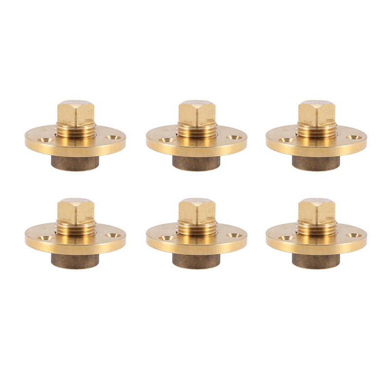 6X Brass Drain Plug Bronze Garboard Marine Boat Yacht Screw Drain Plug ...