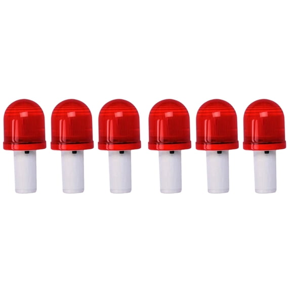 6X Bright LED Road Hazard Skip Light Flashing Safety Cone Topper ...