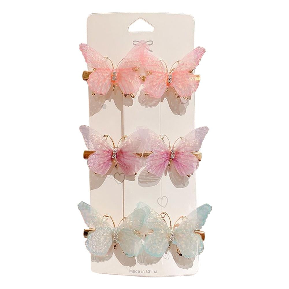 6X Butterfly Hair Clips Claw Barrettes MiniJaw Cliairpin Girl Women ...
