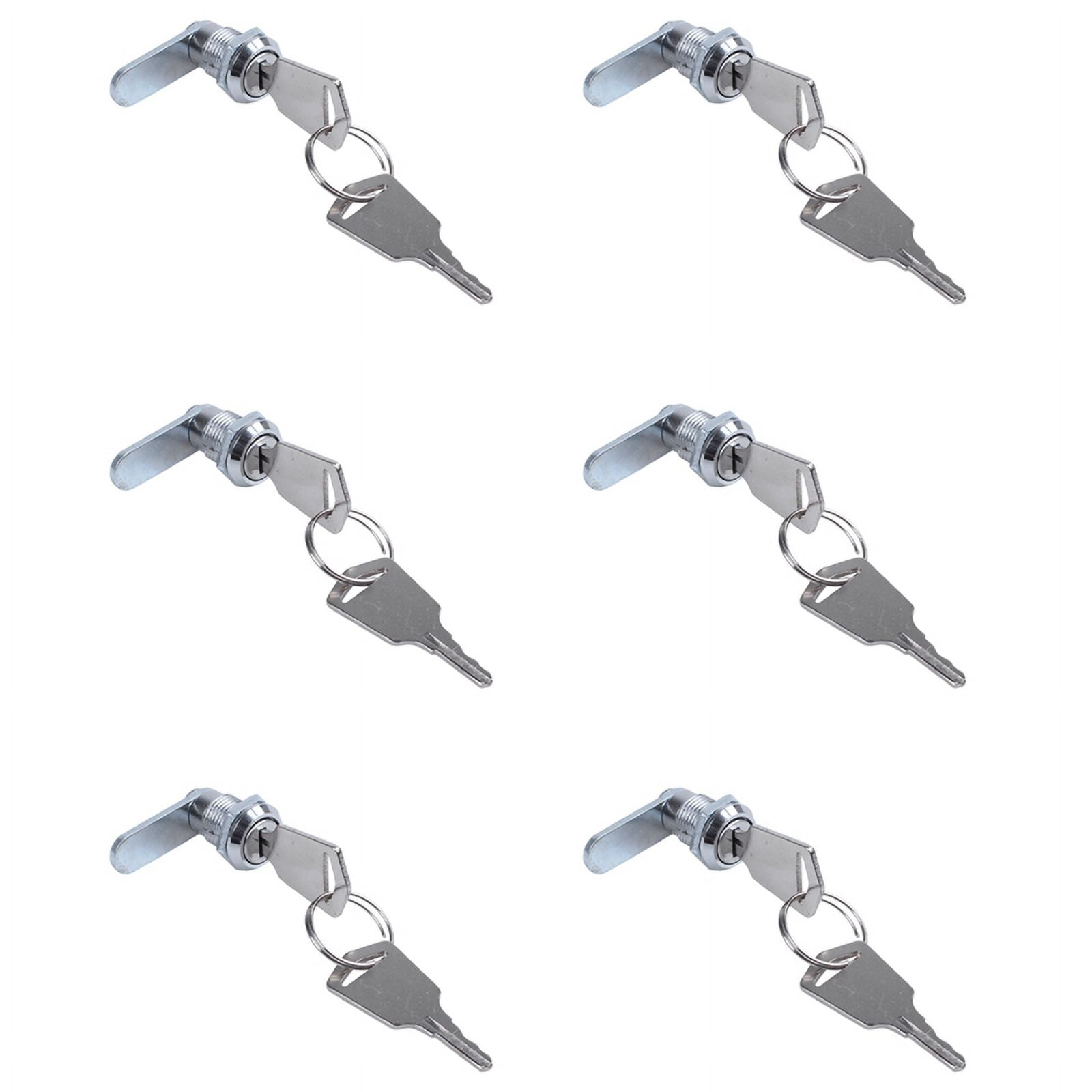6X Cam Lock Desk Drawer Lock 16MM + 12 Keys for Arcade Cupboard Mailbox ...