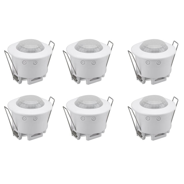 6X Ceiling Recessed PIR Motion Sensor Infrared Adjustable Detector for ...