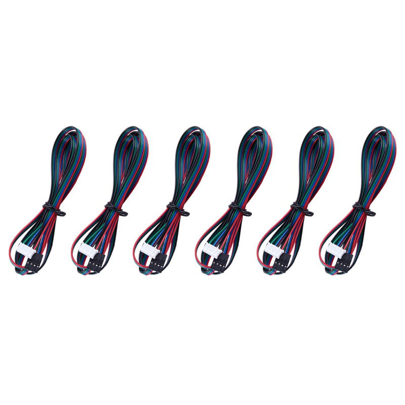 6X Extended NEMA 17 Stepper Motor Cable 1M Long 4 6 Pin 3D Printer ...