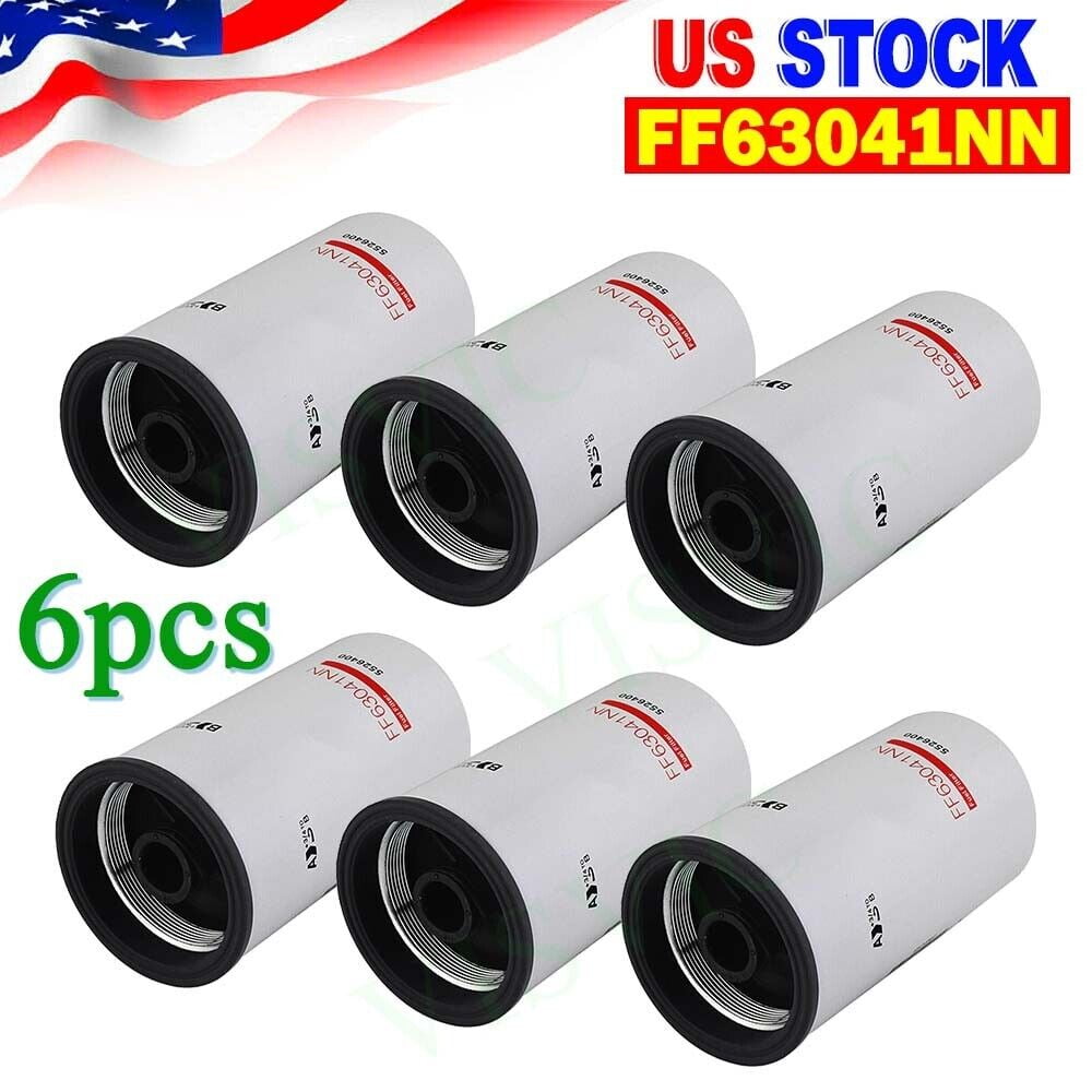 6X FF63041NN Fuel Filter Replace Fit Cummins 5526400 FF63041 ...