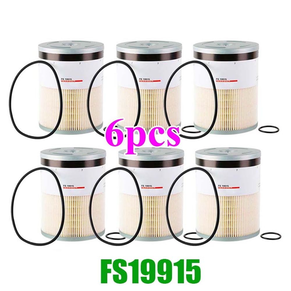 6X FS19915 Fuel Filter with Water Separator For Detroit Diesel ...