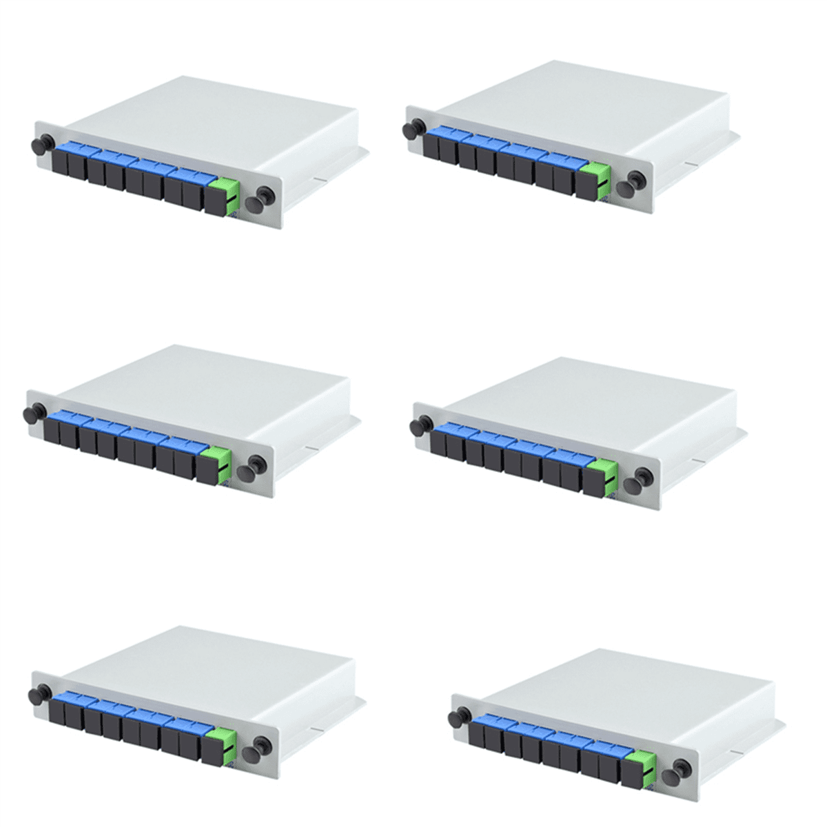 6X Fiber Optic Plc Splitter 1 x 8 Insertion Outdoor Electrical Splitter ...