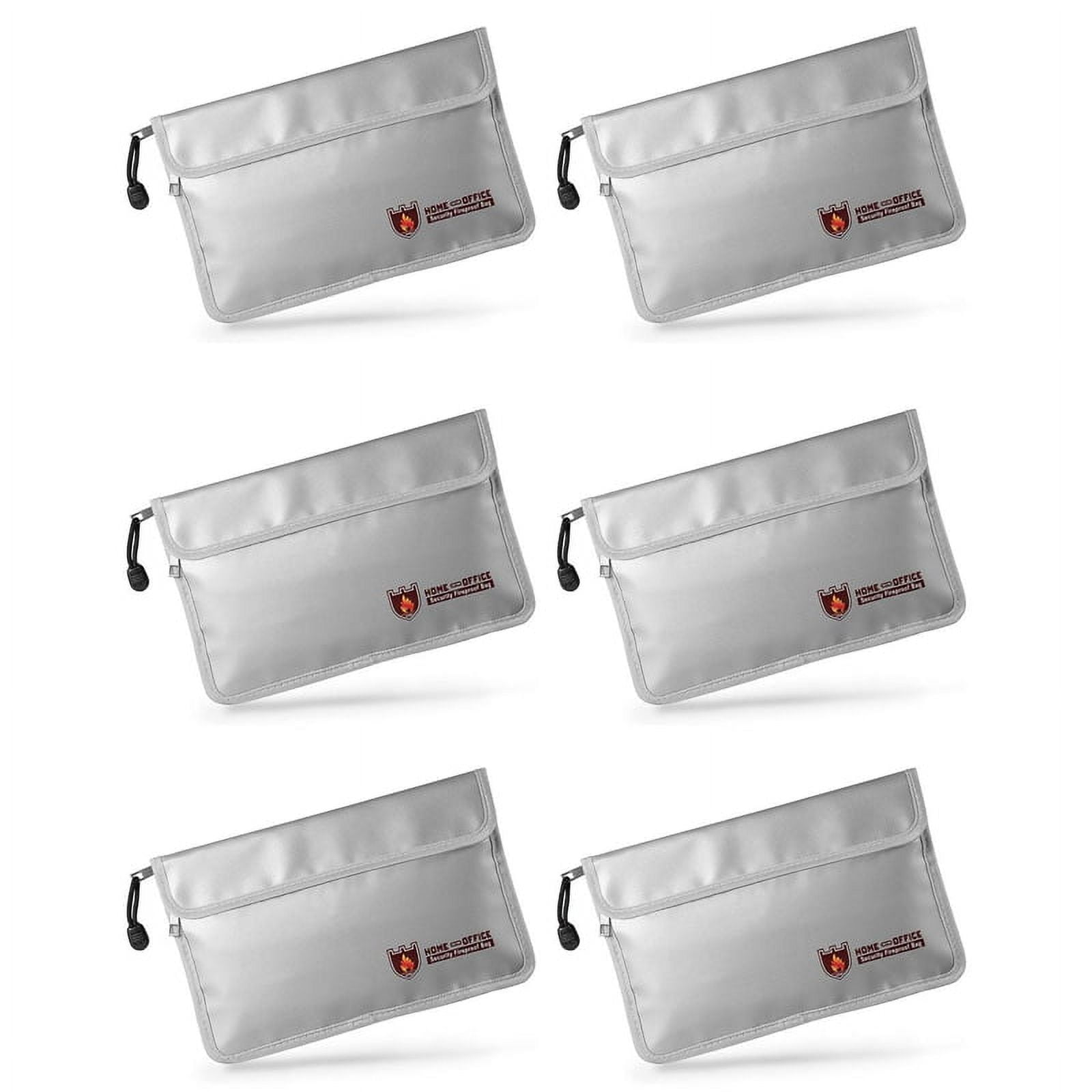 6X Fireproof Document Bag,Waterproof and Fireproof Money Bag with ...