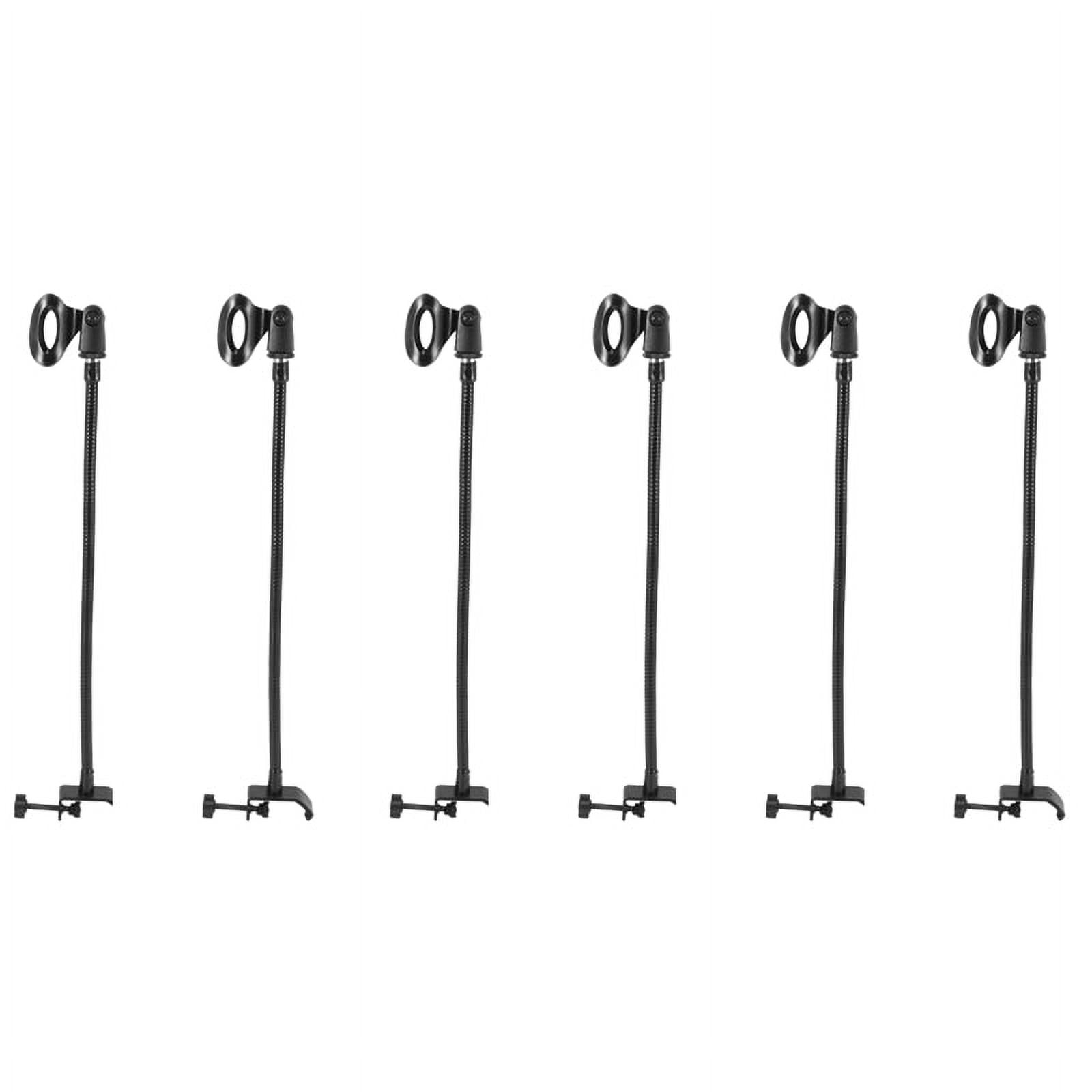 6X Flexible Gooseneck Microphone Stand with Desk Clamp for Radio ...