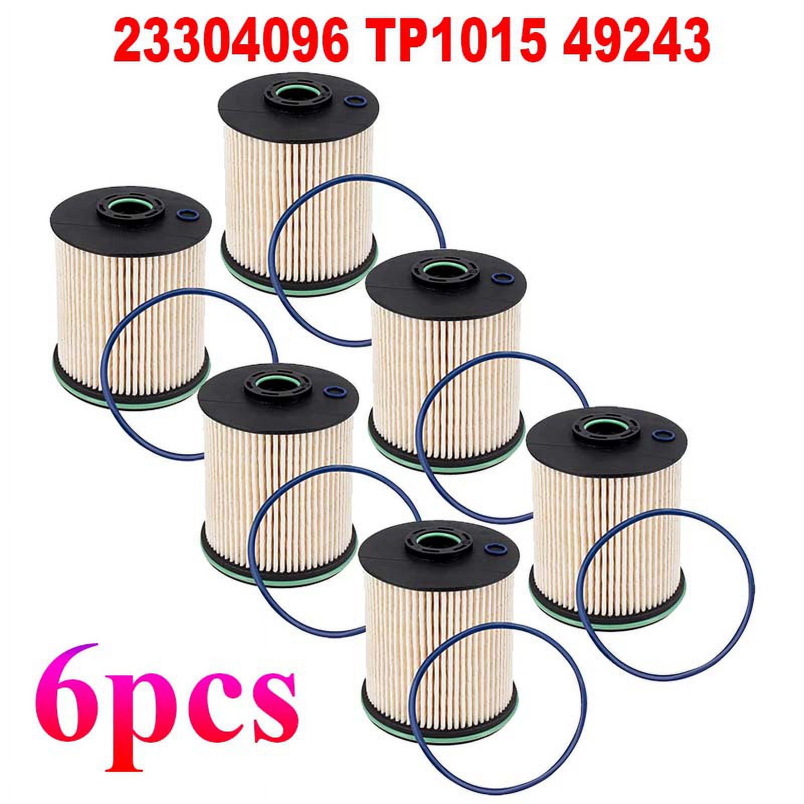 6X For Chevrolet GMC 6.6L Duramax Diesel Fuel Filter with Seals ...