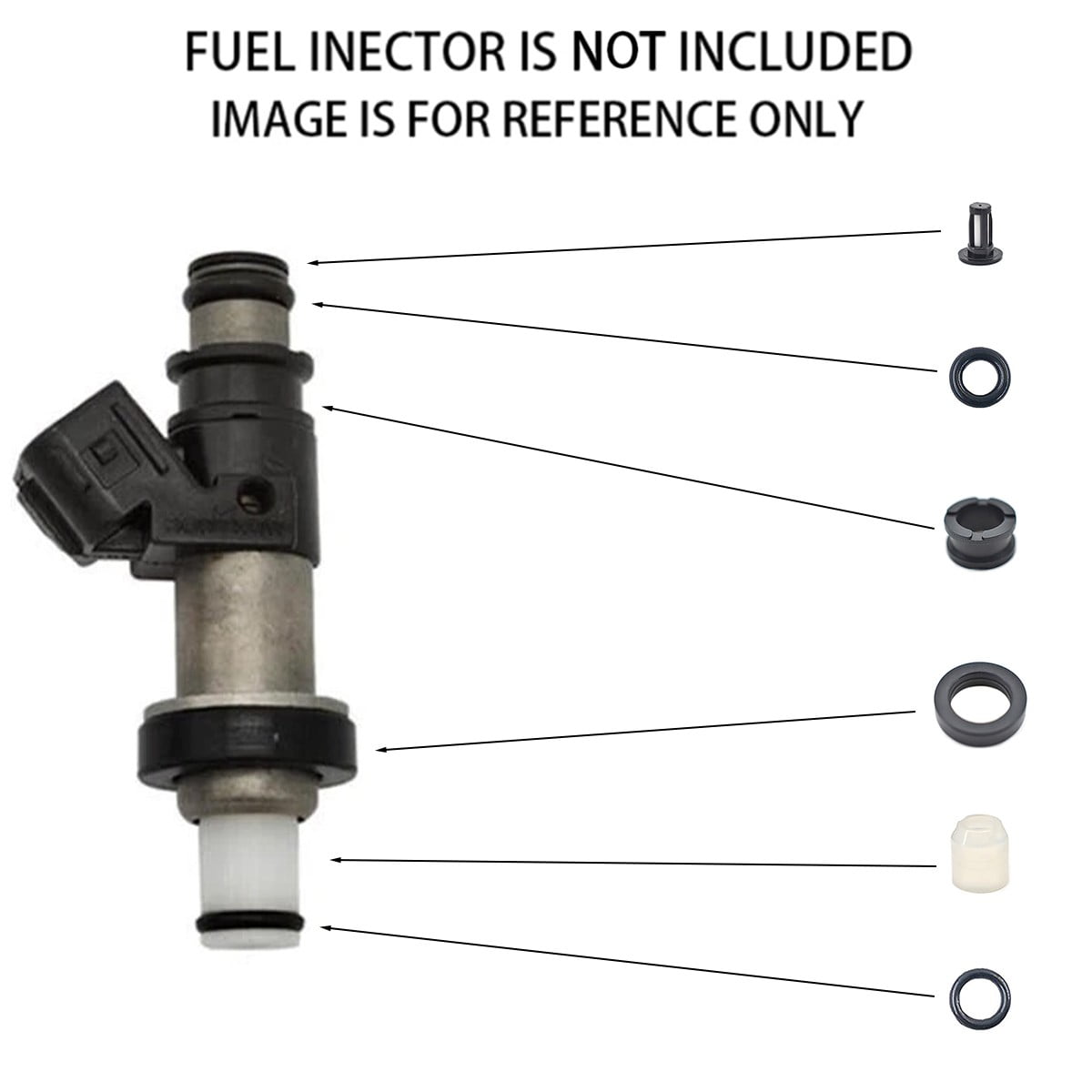 6X Fuel Injector Repair Kit FJ490 For Honda Odyssey Pilot Acura MDX ...