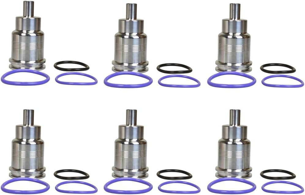 6X Fuel Injector Steel Sleeve Cup Set 21515329 21401136 for Volvo D13 ...