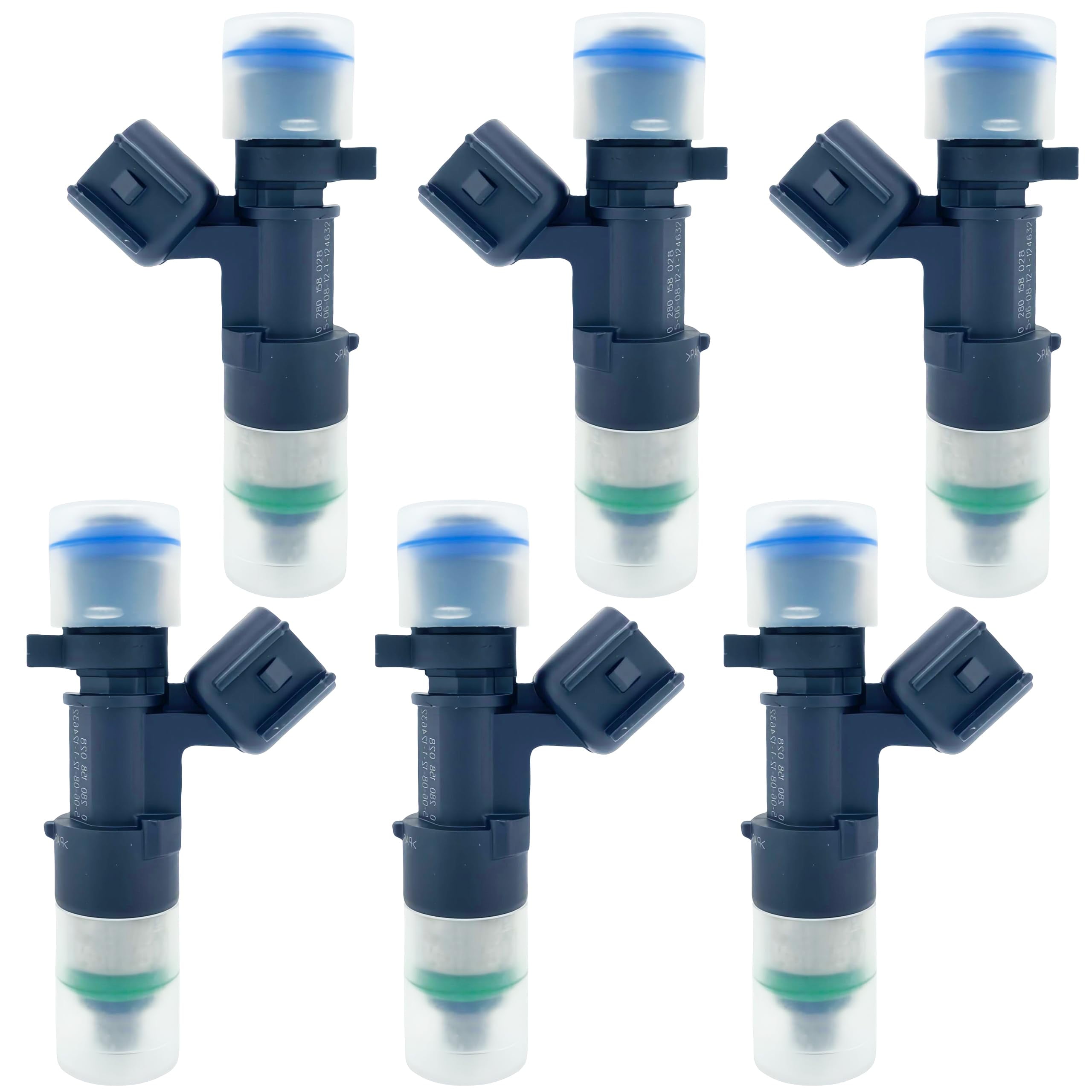 6X Fuel Injectors 04591986AA FJ612 Compatible with Chrysler Dodge ...
