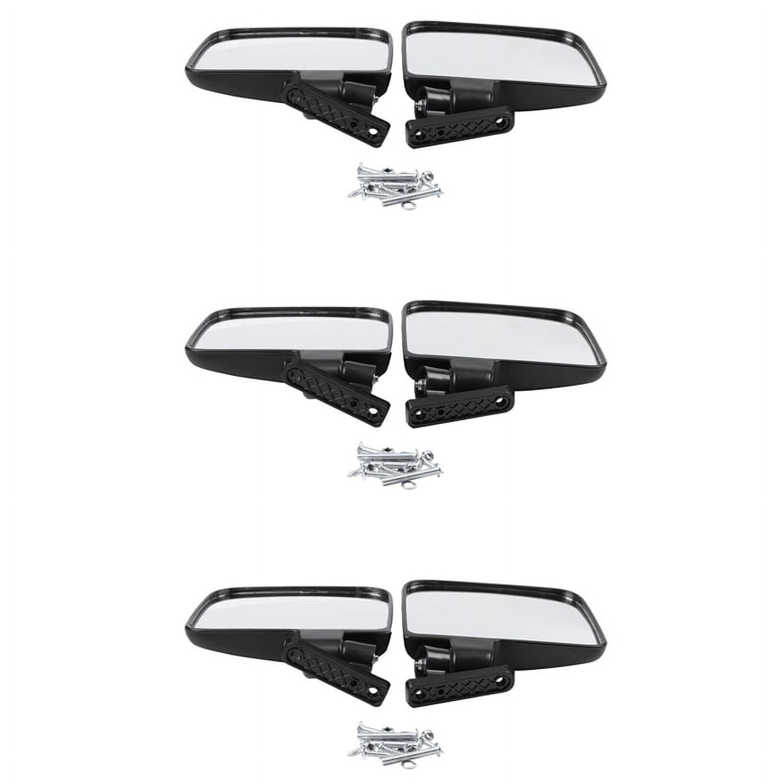 6X Golf Cart Mirrors - Universal Folding Side View Mirror for Golf ...