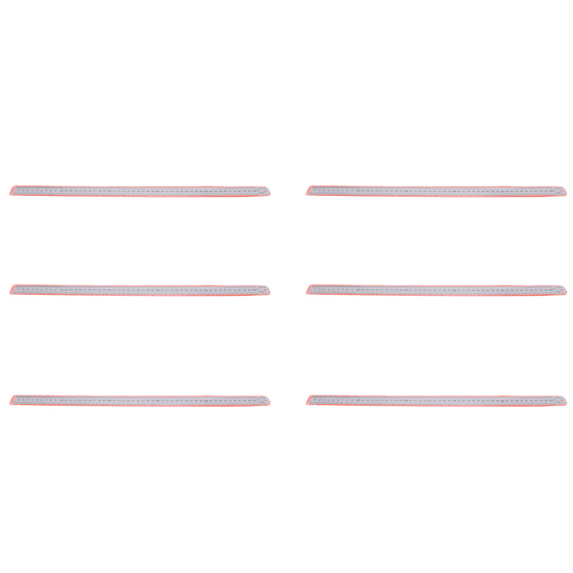 6X Groove Right Stainless Steel Metric Ruler 50 cm Stainless Metric ...