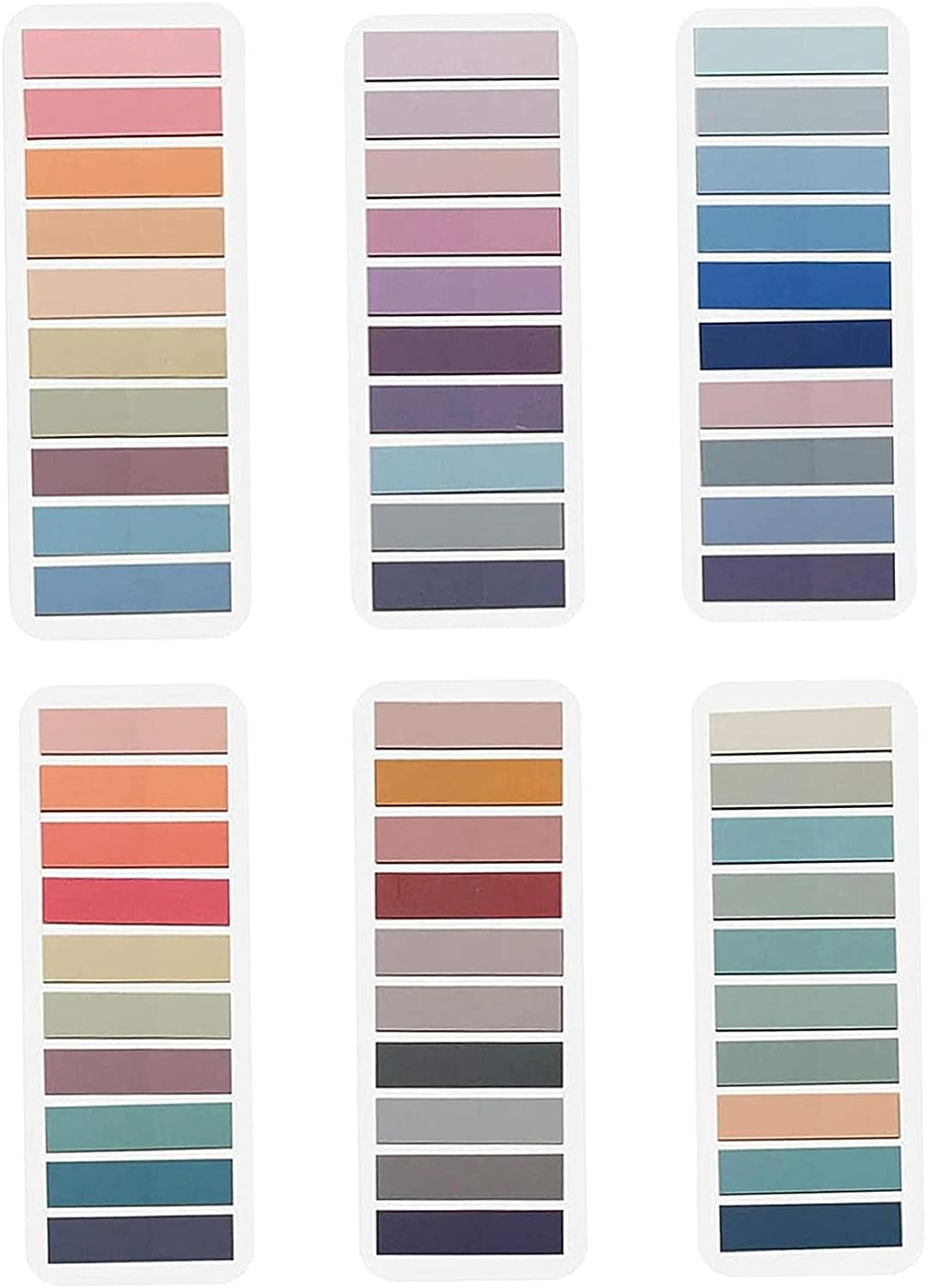 6X Handwritten Page Flags Memo Sticker Paper Highlighter Strips Flag ...