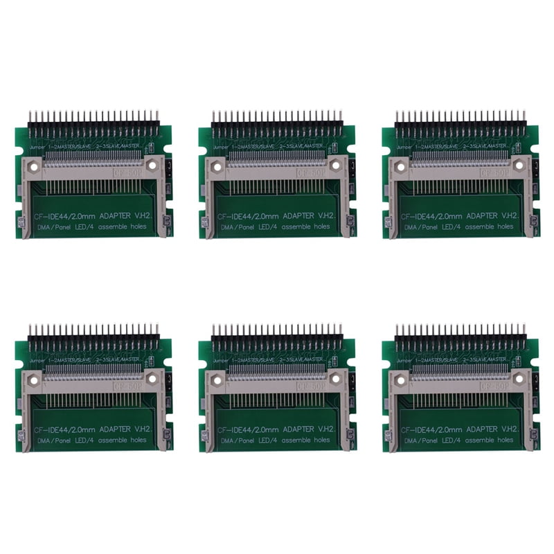 6X IDE 44 Pin Male to Compact Flash Male Adapter Connector - Walmart.com