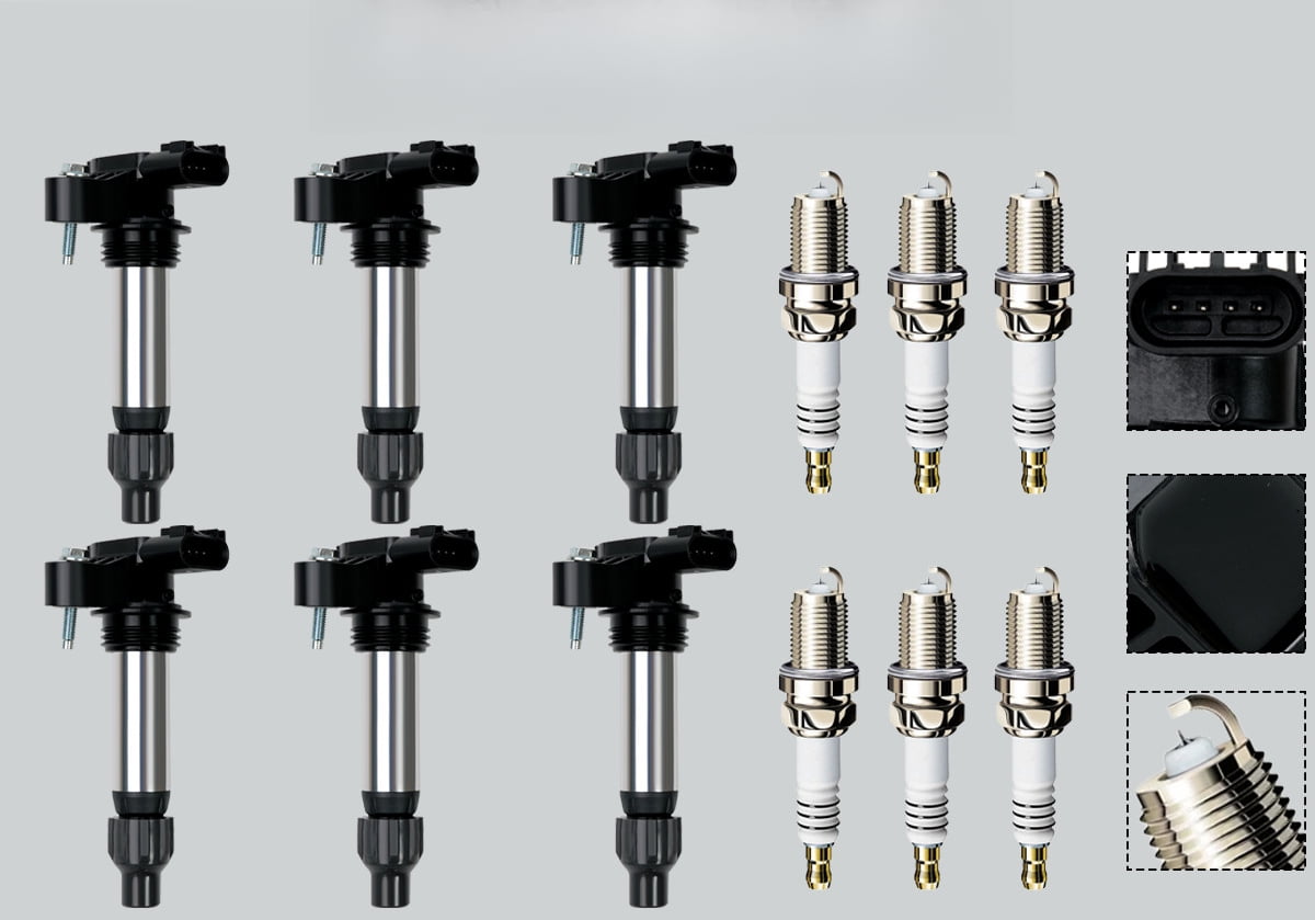 6X Ignition Coil & 6X Iridium Spark Plug For Cadillac GMC Chevy Buick ...