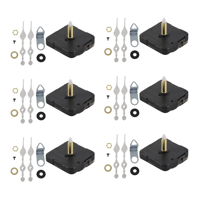 6X Long Spindle Clock Mechanism Movement, 3/ 5 Inch Maximum Dial ...