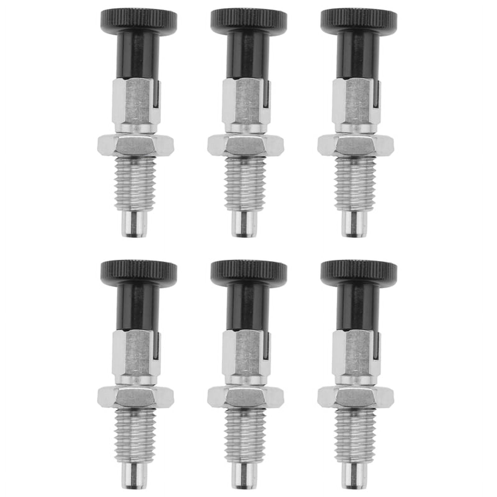 6X M10 Stainless Steel Self Locking Index Plunger Pin with Self Locking Function for Dividing ...