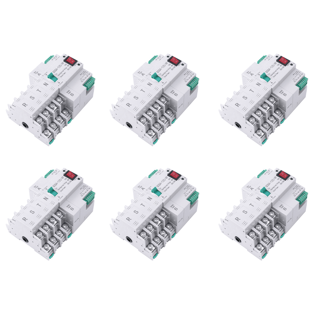 6X MCB Type Automatic Transfer Switch 4P 100A Circuit Breaker ...