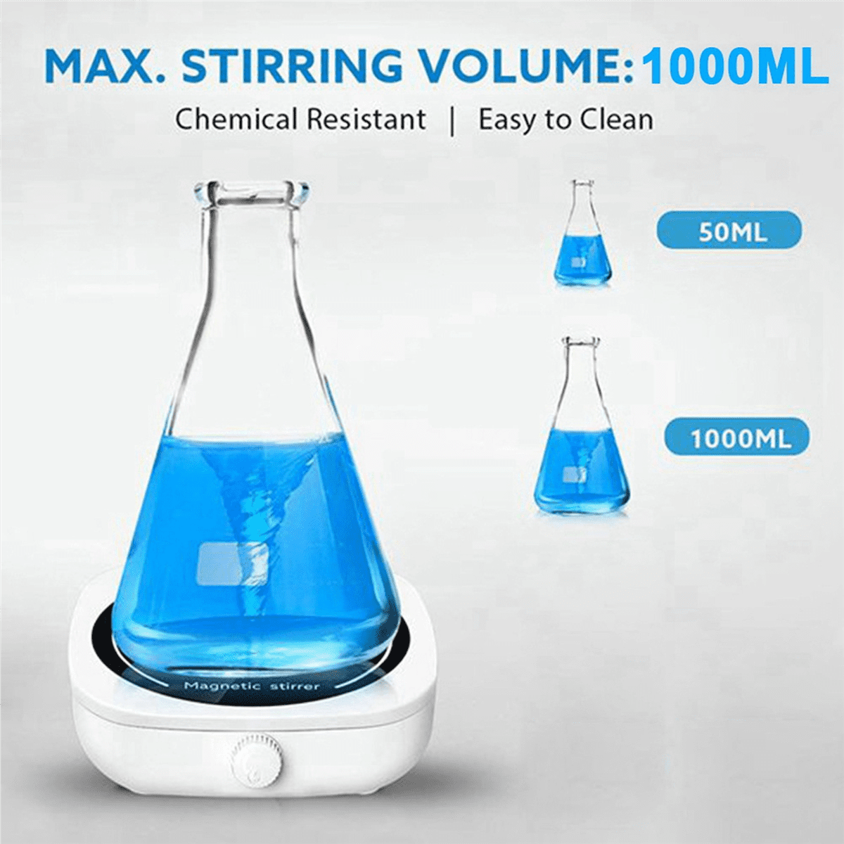 6X Magnetic Stirrer Mini Lab Stir Mixer Portable Stirrer Plate for ...