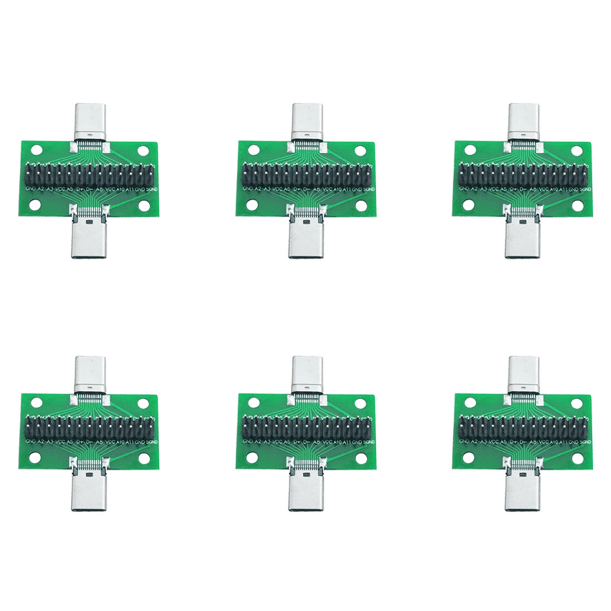 6X Male to Female Type C Test PCB Board Universal Board with USB 3.1 ...