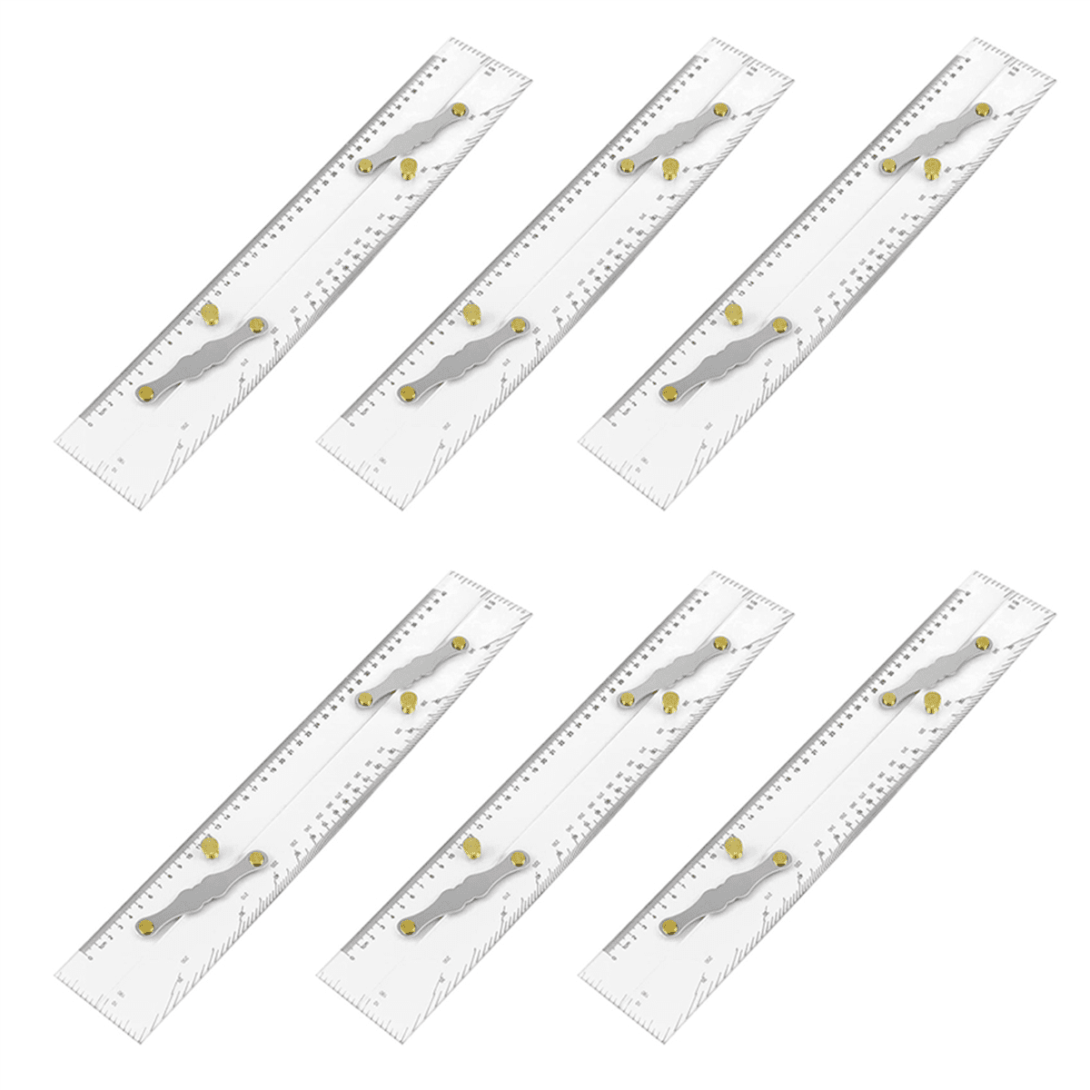 6X Marine Parallel Ruler Clear Scales, Mapping Points to Pull Parallel ...