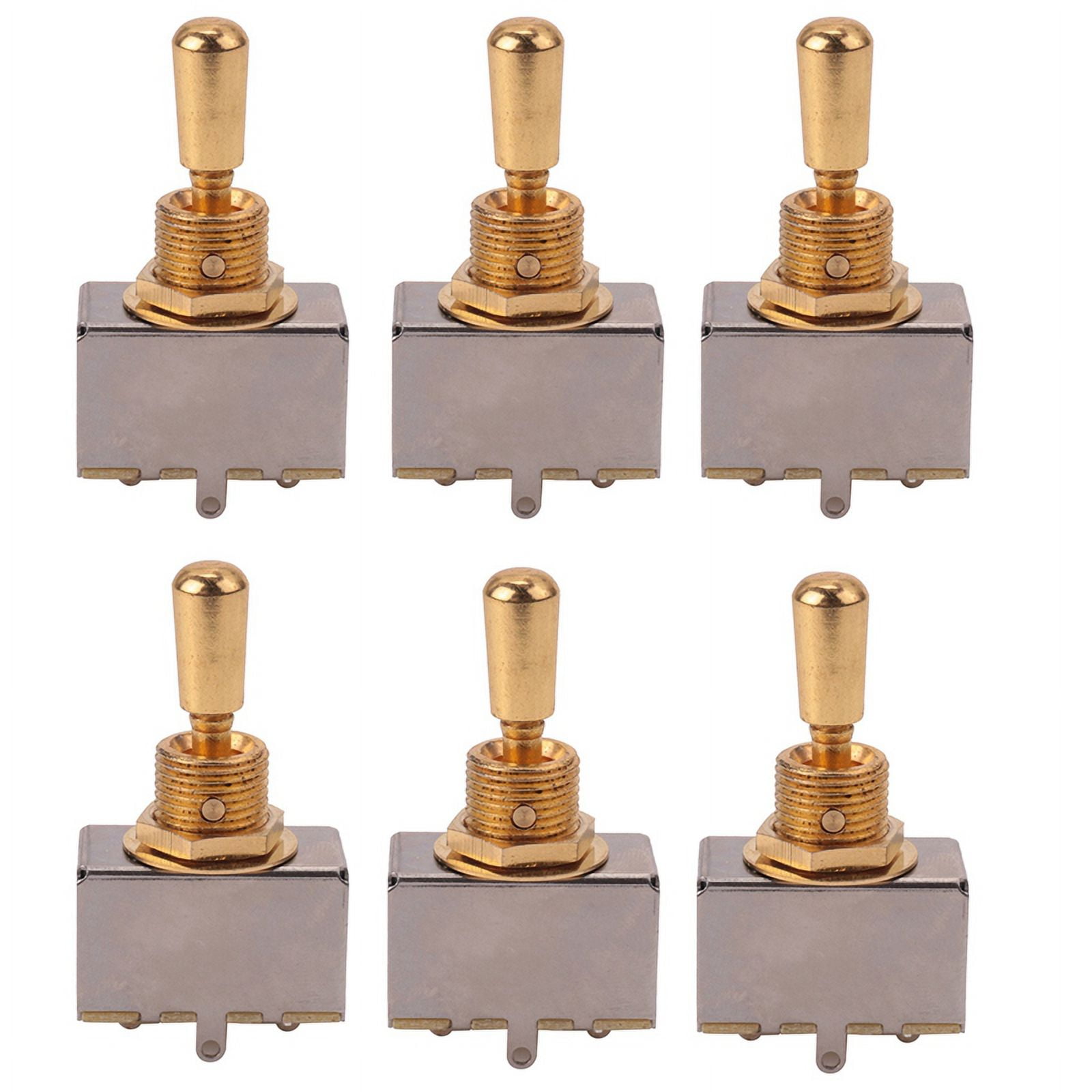 6X Metal Electric Guitar 3 Way Box Toggle Switch for with Metal Tip ...
