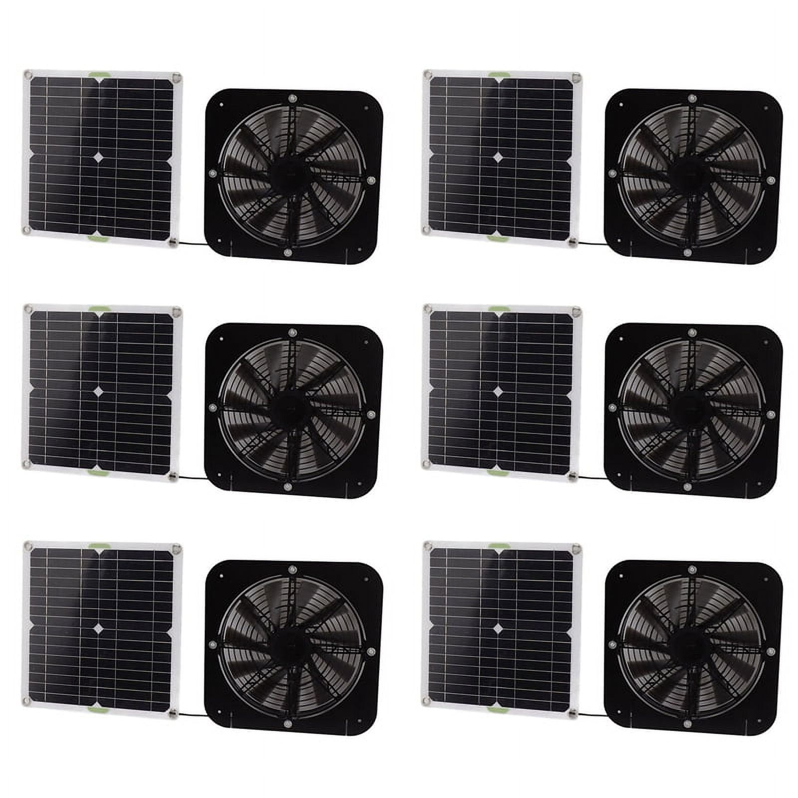 6X Mono-Polycrystalline Solar Panel with 13.5 Inches Exhaust Fan ...