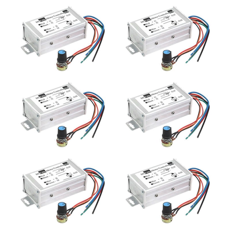 6X Motor Speed Controller DC9V 12V 24V 48V 60V PWM Motor Speed ...