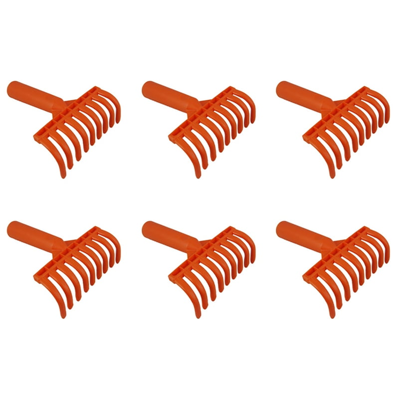 6X Olive Rake Heads 9-Tooth Rake Multipurpose Plastic Shovel Rake Olive ...